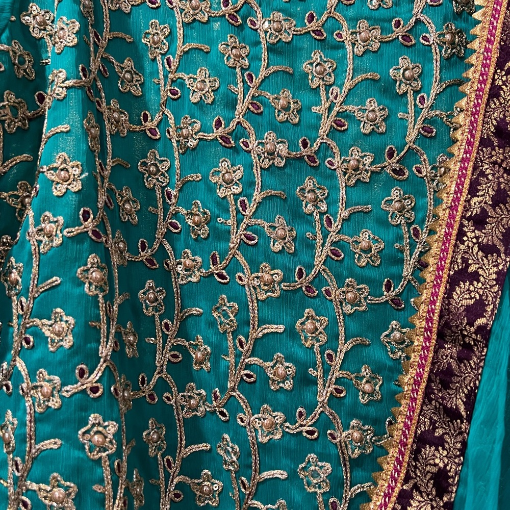 Indian Pakistani Embroidery Stone Work Salwar Kameez … - Gem